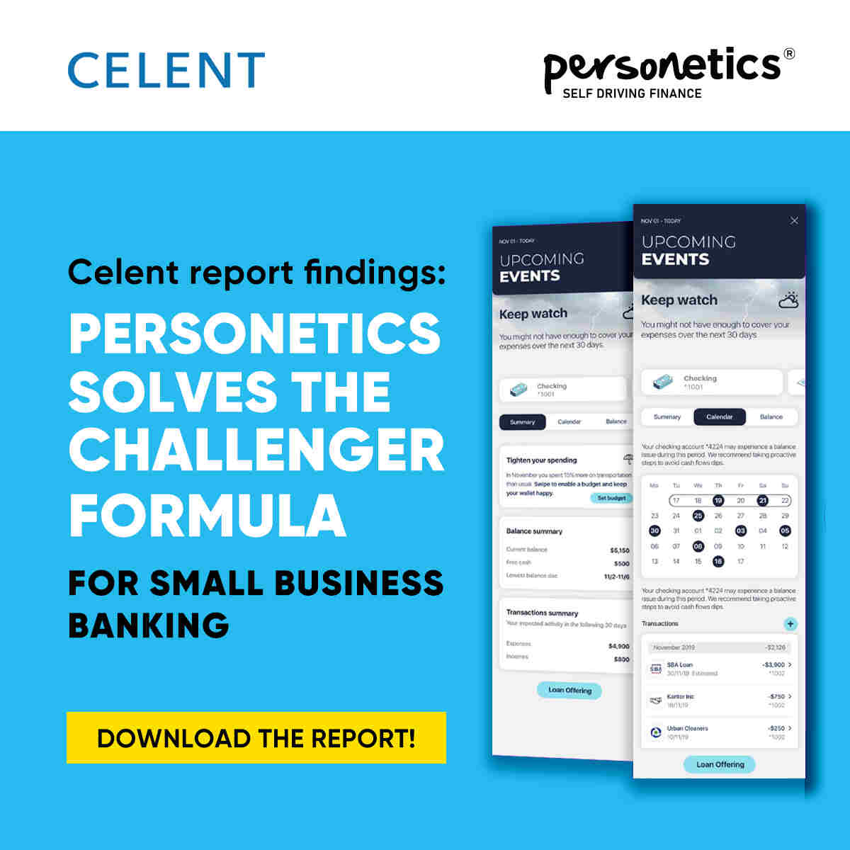 Reports Finds Personetics Top Banking Solution For SMB