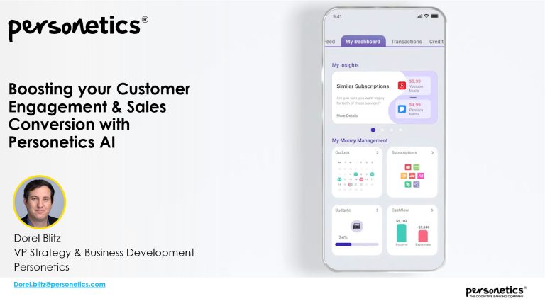 Boost Customer Engagement & Sales with AI – Personetics Webinar